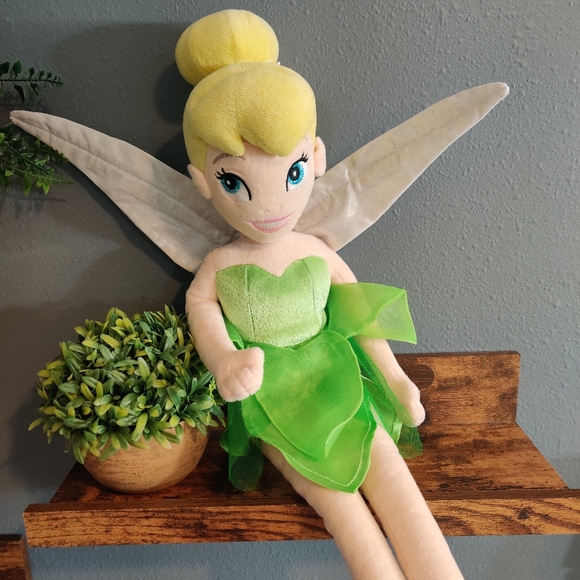 Disney | Toys | Tinker Bell Plush Doll Disney Fairy Peter Pan Stuffed ...
